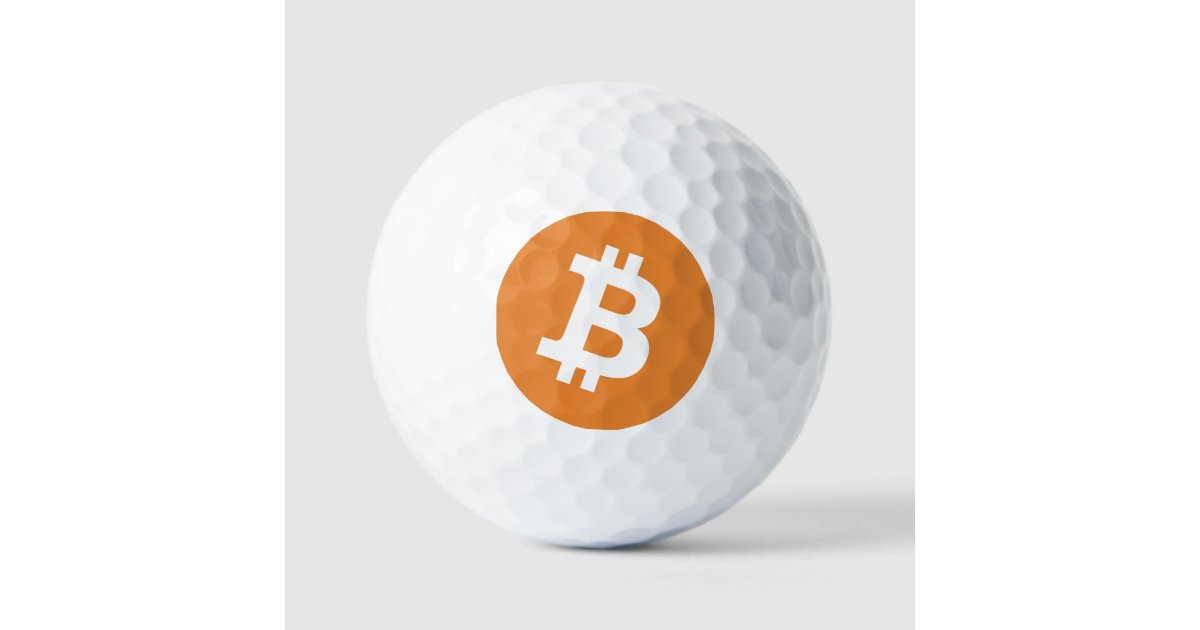 Bitcoin logo golf balls | Zazzle