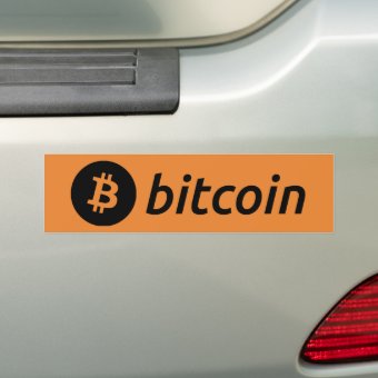 Bitcoin Logo Magnet Bumper Sticker | Zazzle