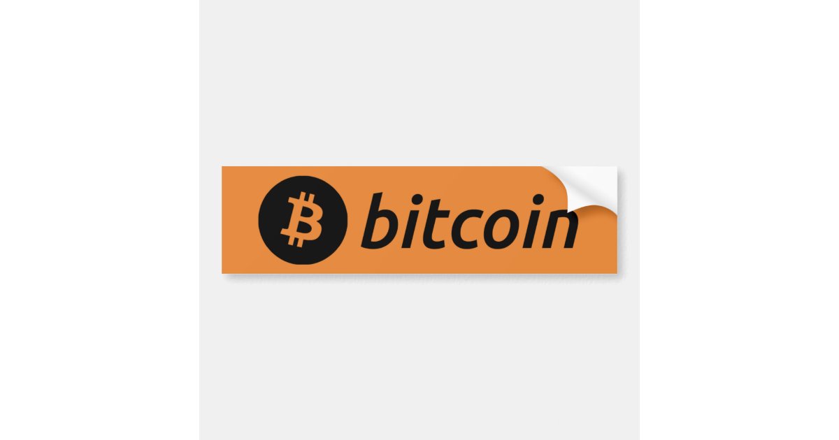 Bitcoin Logo Magnet Bumper Sticker | Zazzle