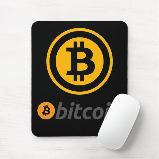 Bitcoin logo mouse pad | Zazzle