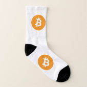 Bitcoin logo socks | Zazzle