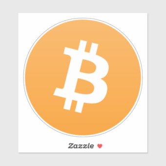 Bitcoin Logo Sticker | Zazzle