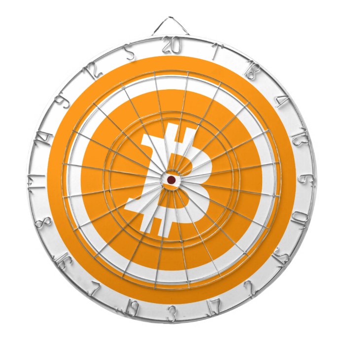 Bitcoin Logo Symbol Cryptocurrency Coin Dart Board | Zazzle.com