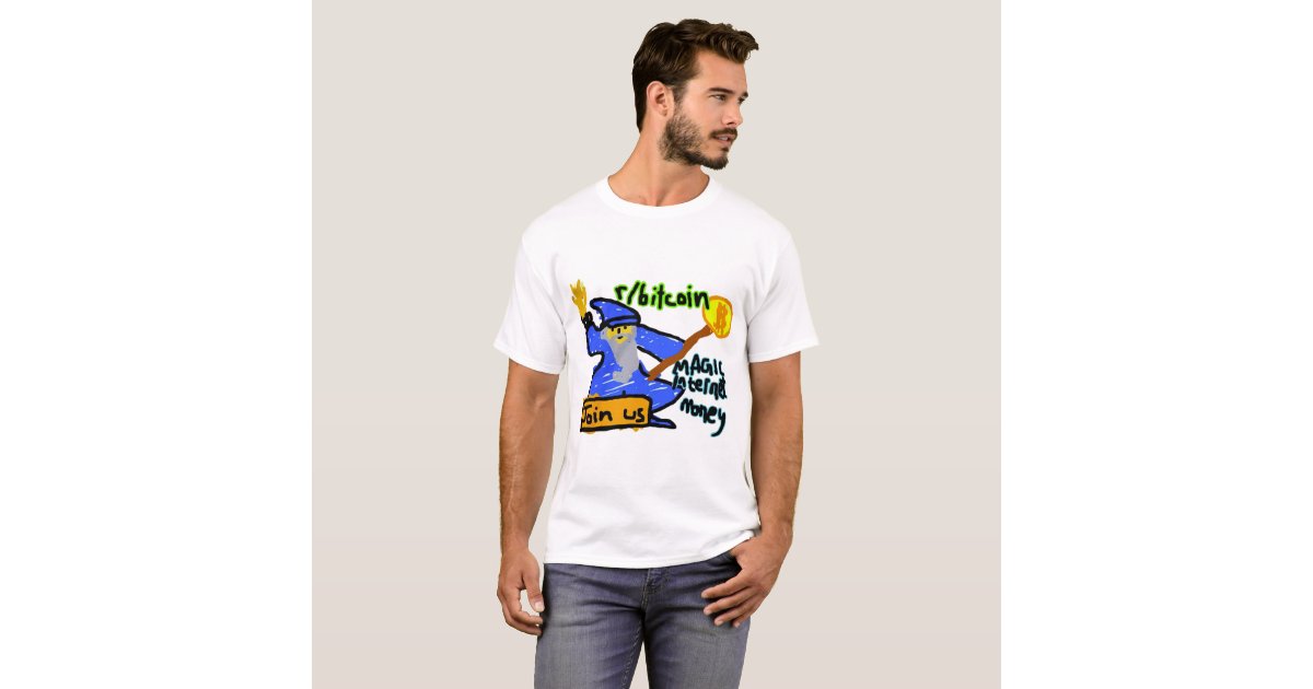 Bitcoin Magic Internet Money Wizard T-Shirt | Zazzle