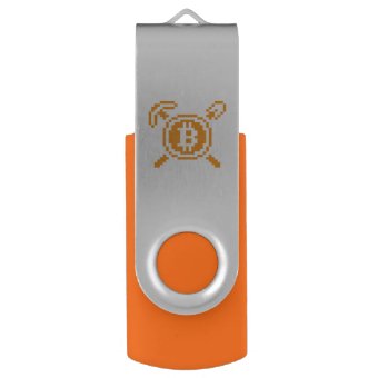 Bitcoin Miner BTC 8-Bit | USB Flash Drive | Zazzle