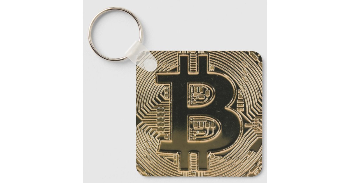 Bitcoin QR Code Personalized Keychain | Zazzle