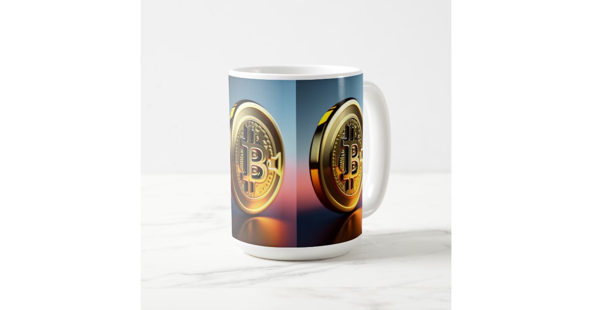 Bitcoin Themed Drinking Mug | Zazzle
