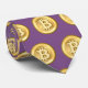 Bitcoin tie with purple background | Zazzle