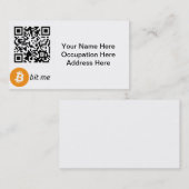 Bitcoin Wallet QR Code Business Cards | Zazzle