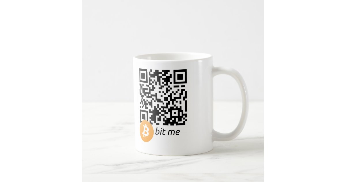Bitcoin Wallet QR Code Mug | Zazzle