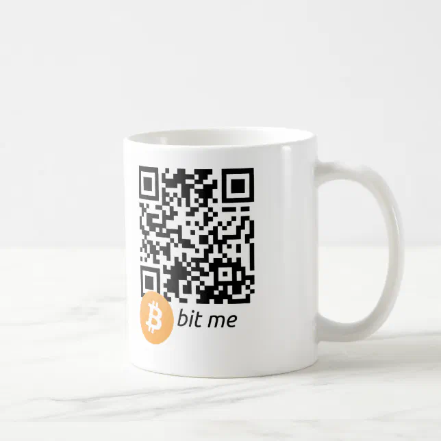 Bitcoin Wallet QR Code Mug | Zazzle