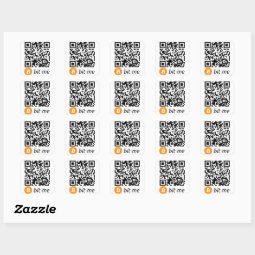 Bitcoin Wallet QR Code Sticker | Zazzle