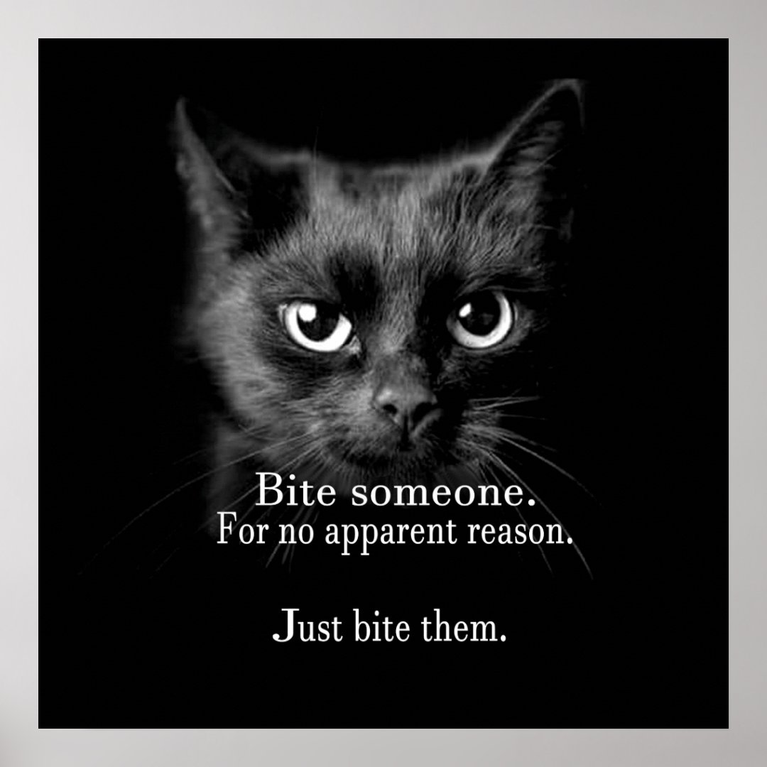 BITE EM..JUST DO IT! POSTER | Zazzle