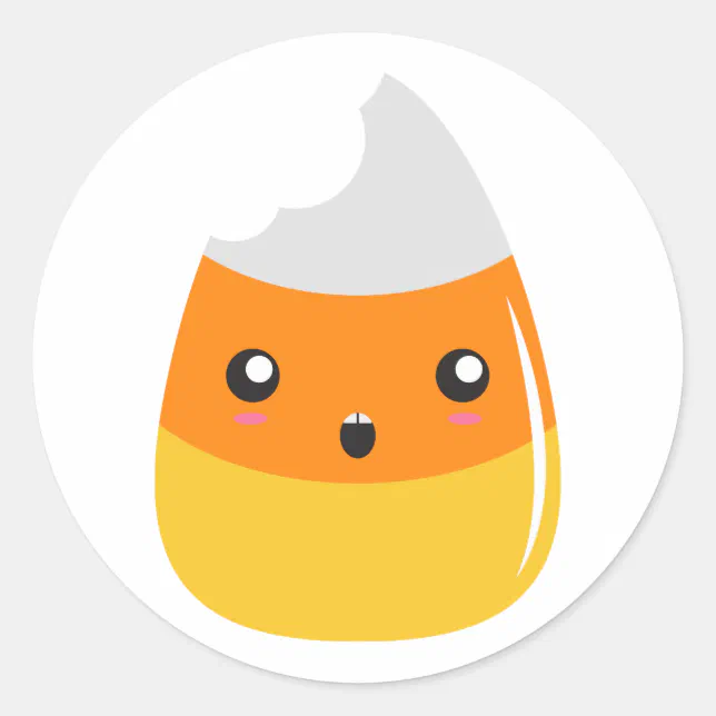 Bitten Candy Corn Emoji Stickers | Zazzle