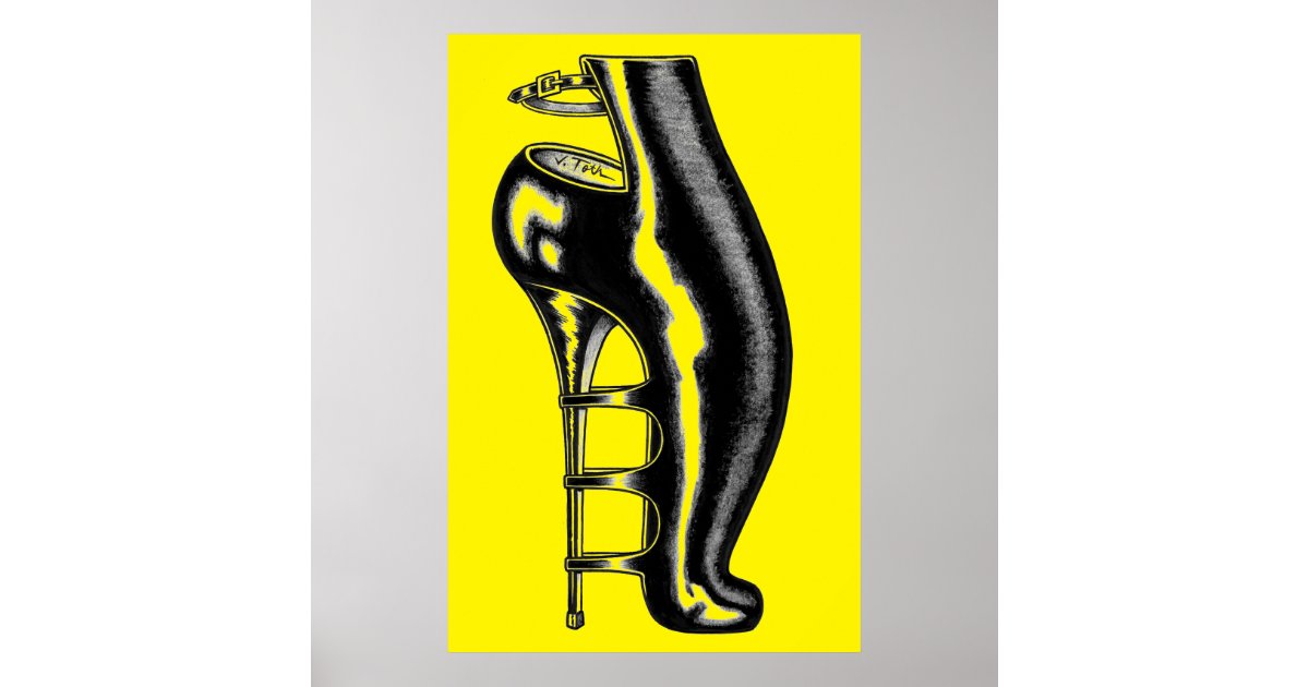 Bizarre Rubber Boot Poster | Zazzle