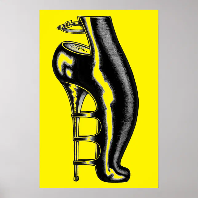 Bizarre Rubber Boot Poster | Zazzle