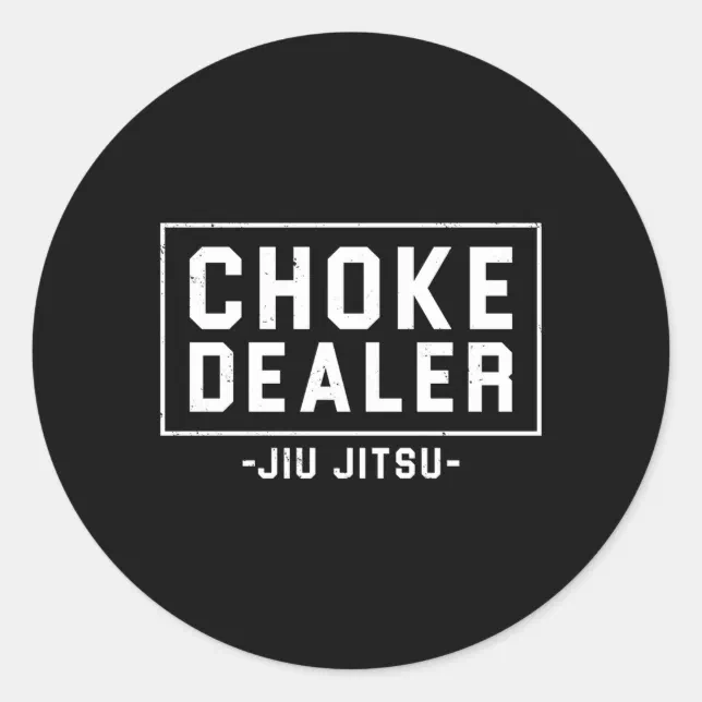 Bjj Mma Brazilian Jiu Jitsu Classic Round Sticker | Zazzle