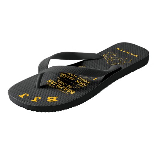 BJJ Train Smart Fight Hard Jiu Jitsu Flip Flops | Zazzle