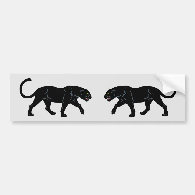 blach panther bumper sticker | Zazzle