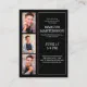 Black 3 Photo Modern Graduation Party Enclosure Card | Zazzle