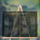 Black Acrylic Table Seating Chart For Wedding | Zazzle