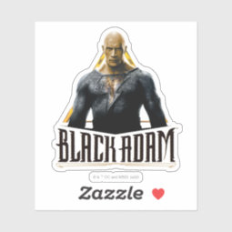 Black Adam Character and Name Graphic Sticker | Zazzle