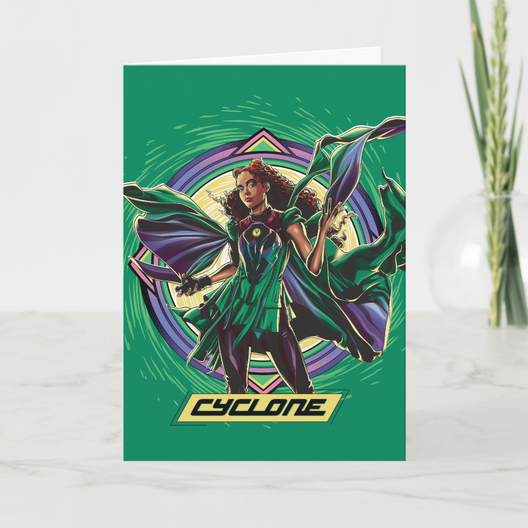 Black Adam | Cyclone Character Graphic Card | Zazzle