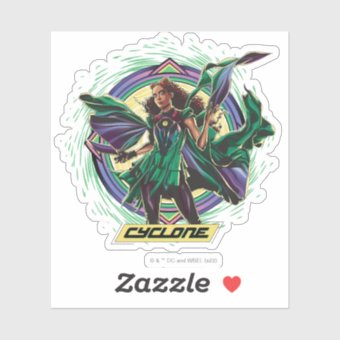 Black Adam | Cyclone Character Graphic Sticker | Zazzle