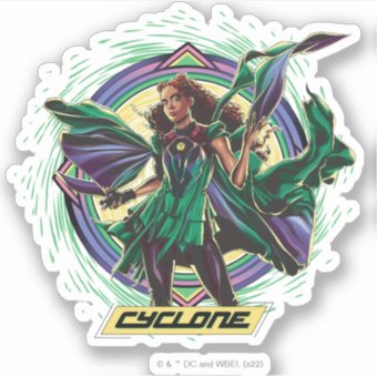 Black Adam | Cyclone Character Graphic Sticker | Zazzle