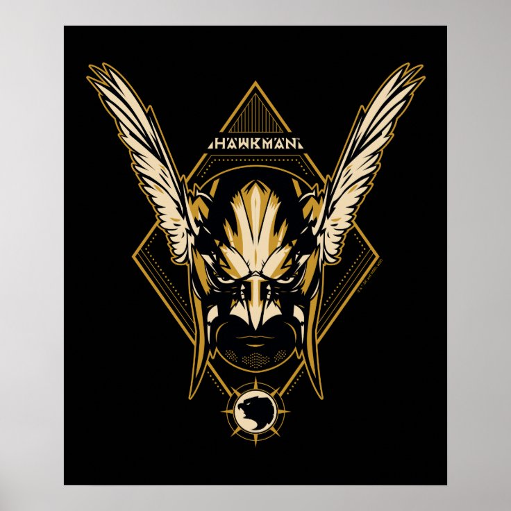 Black Adam | Hawkman Helmet Graphic Poster | Zazzle