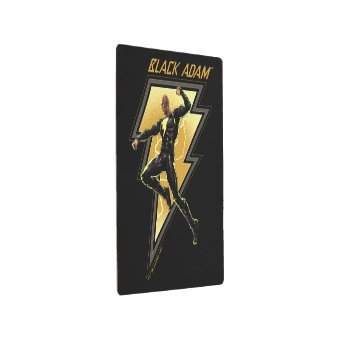 Black Adam Lightning Bolt Character Illustration Metal Print | Zazzle