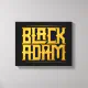 Black Adam Stacked Name Graphic Canvas Print | Zazzle