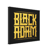 Black Adam Stacked Name Graphic Canvas Print | Zazzle
