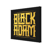 Black Adam Stacked Name Graphic Canvas Print | Zazzle