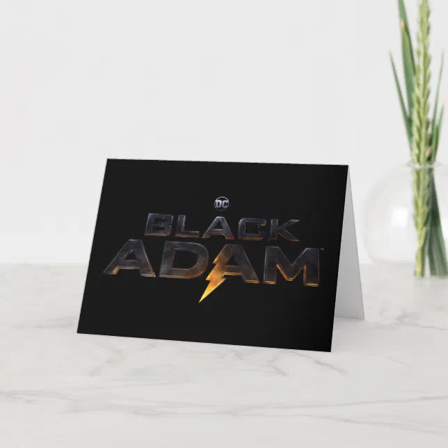 Black Adam Theatrical Logo Card | Zazzle