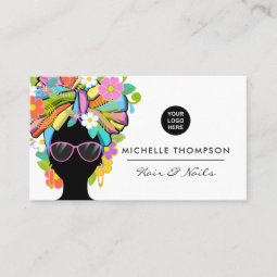 Black African Woman Square Business Card | Zazzle