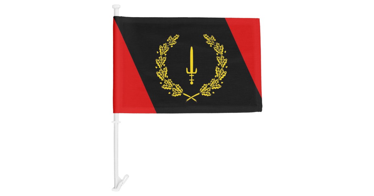 Black American Heritage Flag Car Flag | Zazzle