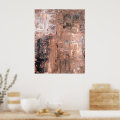 Black and Brown Abstract Art Poster | Zazzle