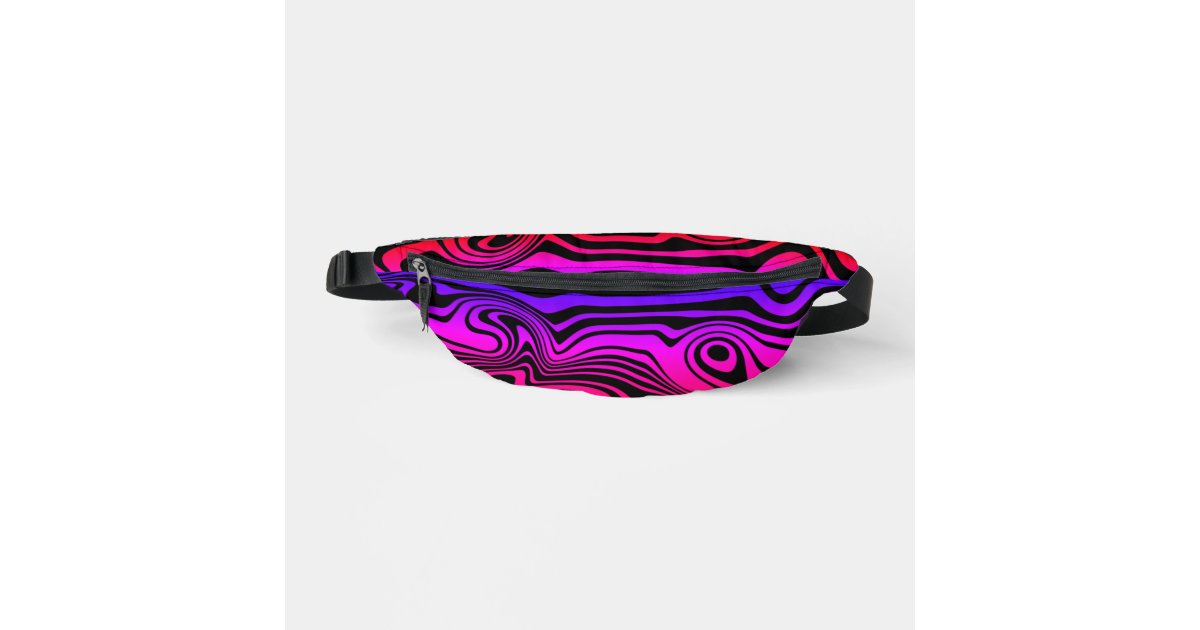 Black and Colorful Neon Fanny Pack - Choose Color | Zazzle