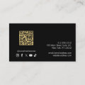 Black and Gold Auto Detailing, Auto Repair QR Code Business Card | Zazzle