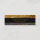Black and gold calling card | Zazzle