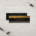 Black and gold calling card | Zazzle