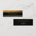 Black and gold calling card | Zazzle