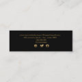 Black and gold calling card | Zazzle