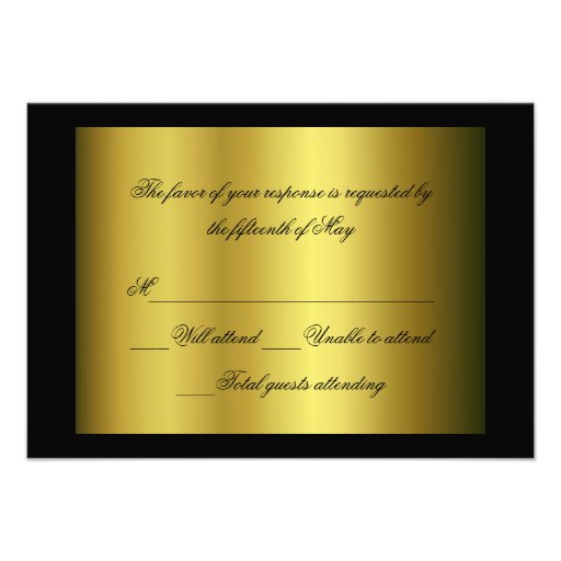Formal Invitation Response