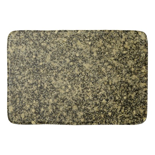 Black and Gold Glitter Sparkle Bath Mat | Zazzle.com