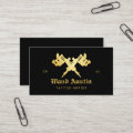 Black And Gold Tattoo Machine Tattoo Artist Business Card | Zazzle