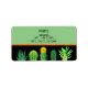 Black and Green Succulent Plants Address Label | Zazzle