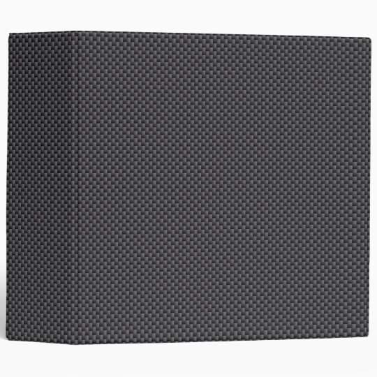 Black and Grey Carbon Fiber Polymer Binder | Zazzle.com