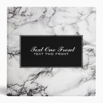 Black And Light Gray Marble Stone Binder | Zazzle